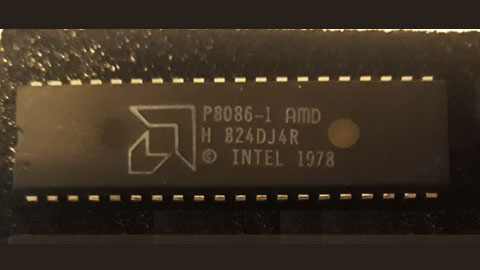 P8086 (AMD) 16-bit microprocessor – Webshop HeinPragt.nl